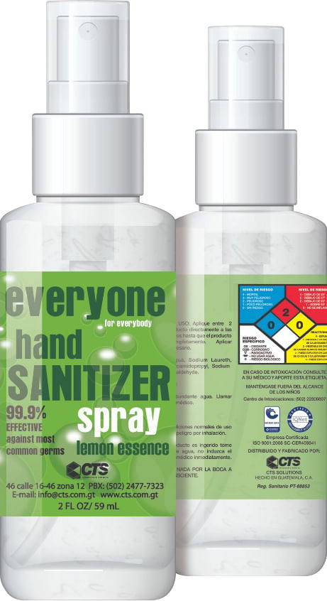 Alcohol en Spray Everybody CTS 59ml | Elektra GT - Elektra Guatemala