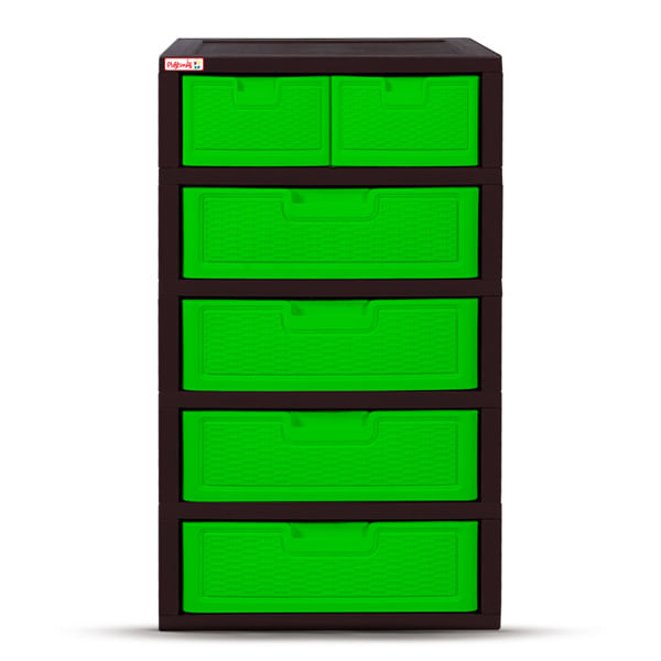 Gavetero Jumbo Premium Plastimas - Rattan 5 Niv. Verde Electrico ...