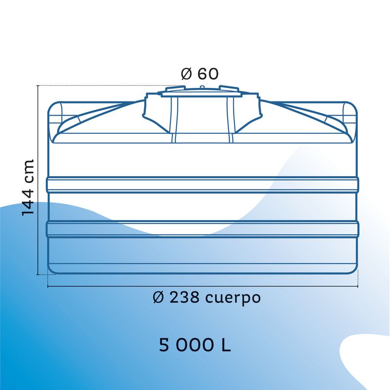Cisterna Rotoplas 5000 Litros 510172 | Elektra Guatemala - Elektra Guatemala