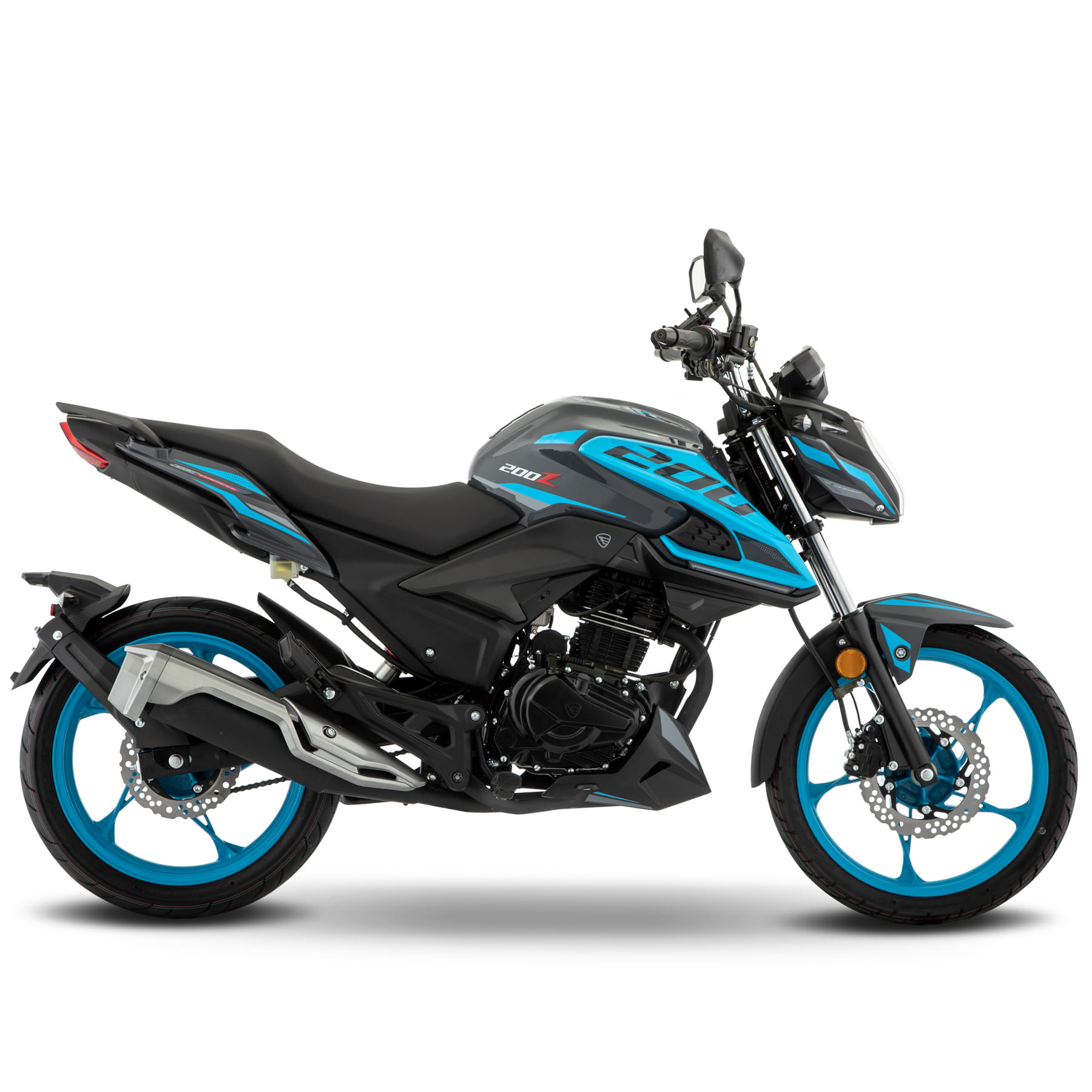 Moto Italika 200Z Negra/Azul Trabajo - Elektra Guatemala